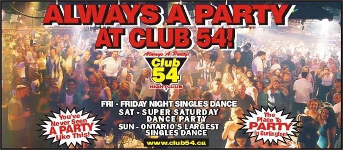 Super Saturday Dance Party @ Club 54 Nightclub (Burlington)