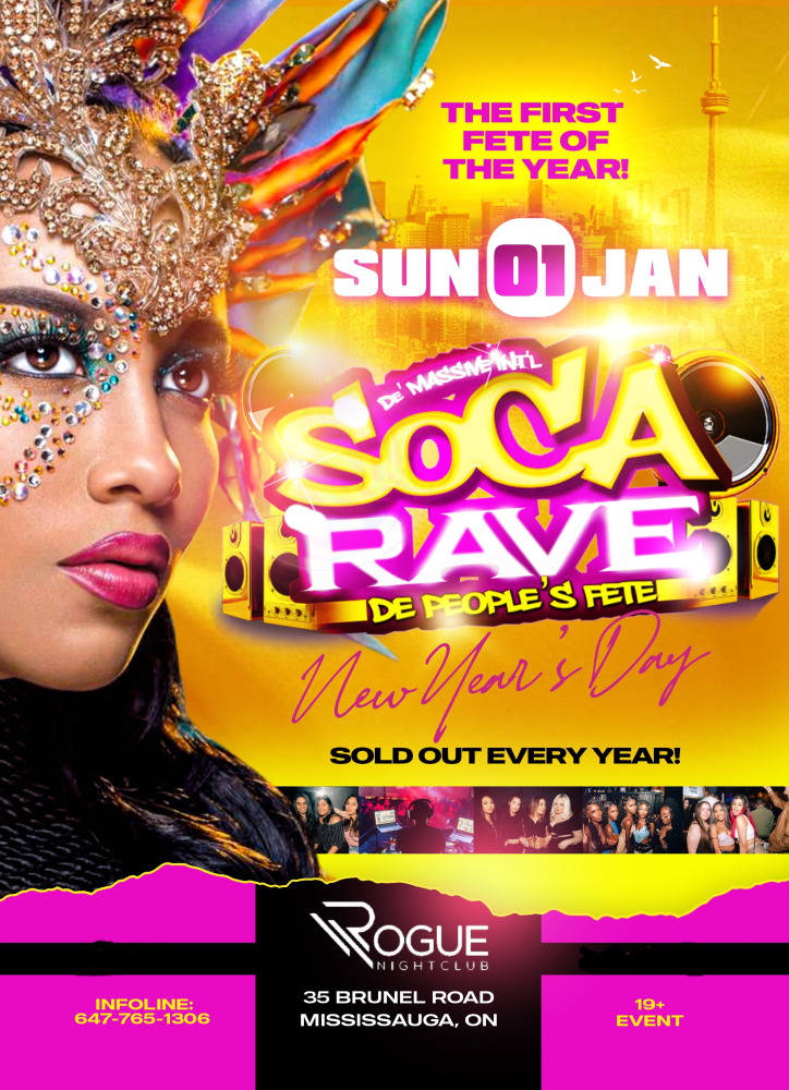 Soca Rave @ Rogue Nightclub (Mississauga)