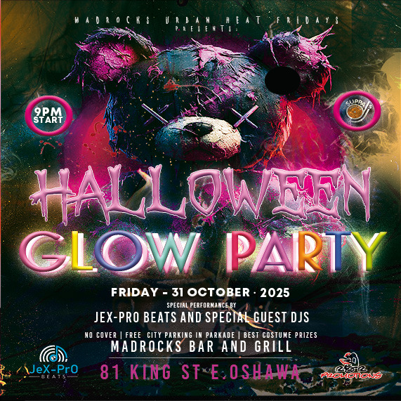 Halloween Glow Party @ Madrocks Bar And Grill Nightclub (Oshawa)