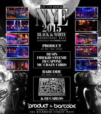 Black and White Masquerade Ball @ Barcode Nightclub (Toronto)